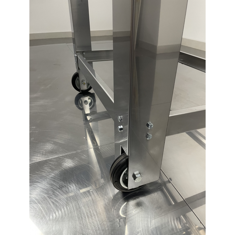 STAINLESS STEEL TROLLEY FOR MOD. 2 PIZZAS