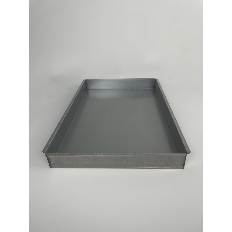 Aluminised Sheet Metal Oven Pan 60x40x6 cm with Flap