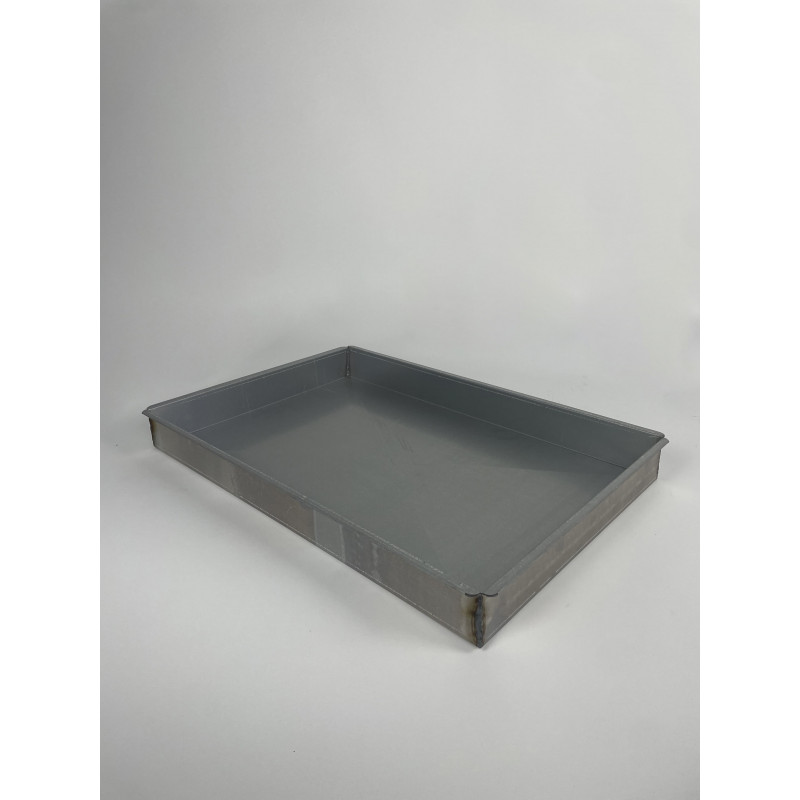 Aluminised Sheet Metal Oven Pan 60x40x6 cm with Flap
