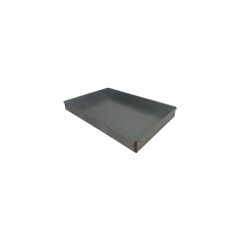 Aluminised Sheet Metal Oven Pan 60x40x6 cm with Flap