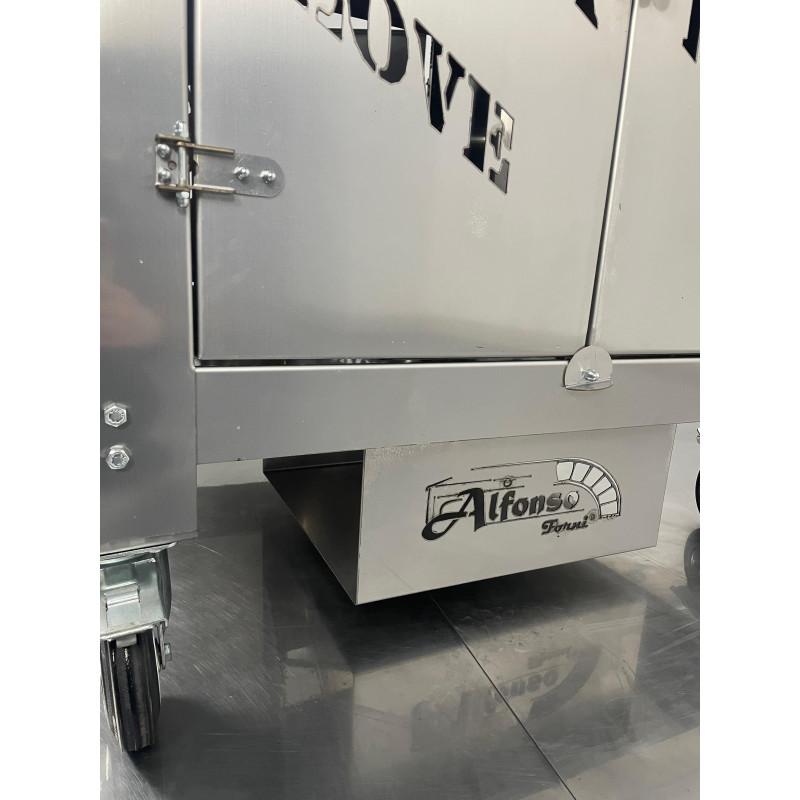 Stainless Steel Trolley Mod. Alfonso 4 Pizzas
