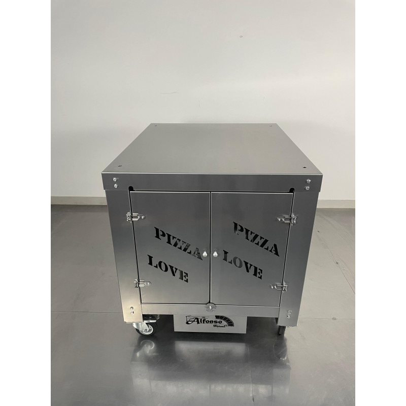 Stainless Steel Trolley Mod. Alfonso 6 Pizzas