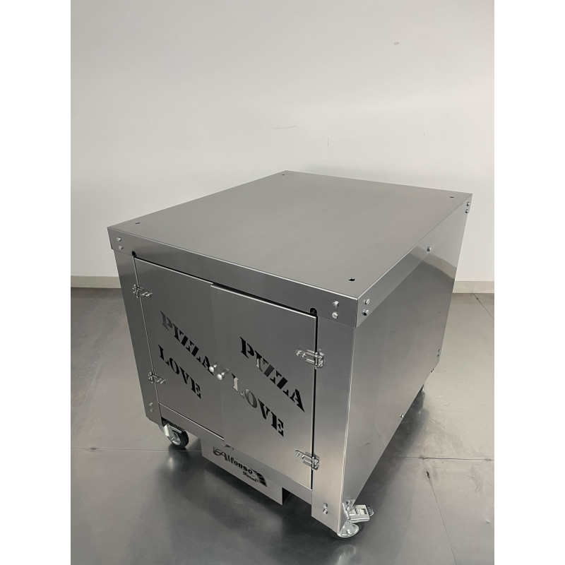 Stainless Steel Trolley Mod. Alfonso 6 Pizzas