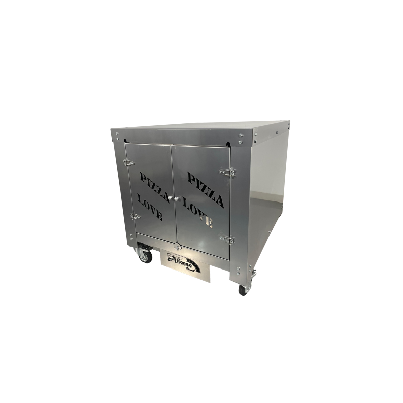 Stainless Steel Trolley Mod. Alfonso 6 Pizzas