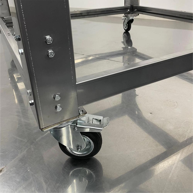 Professional Trolley for Oven 12 Pizzas Alfonso Forni | Stainless Steel 304